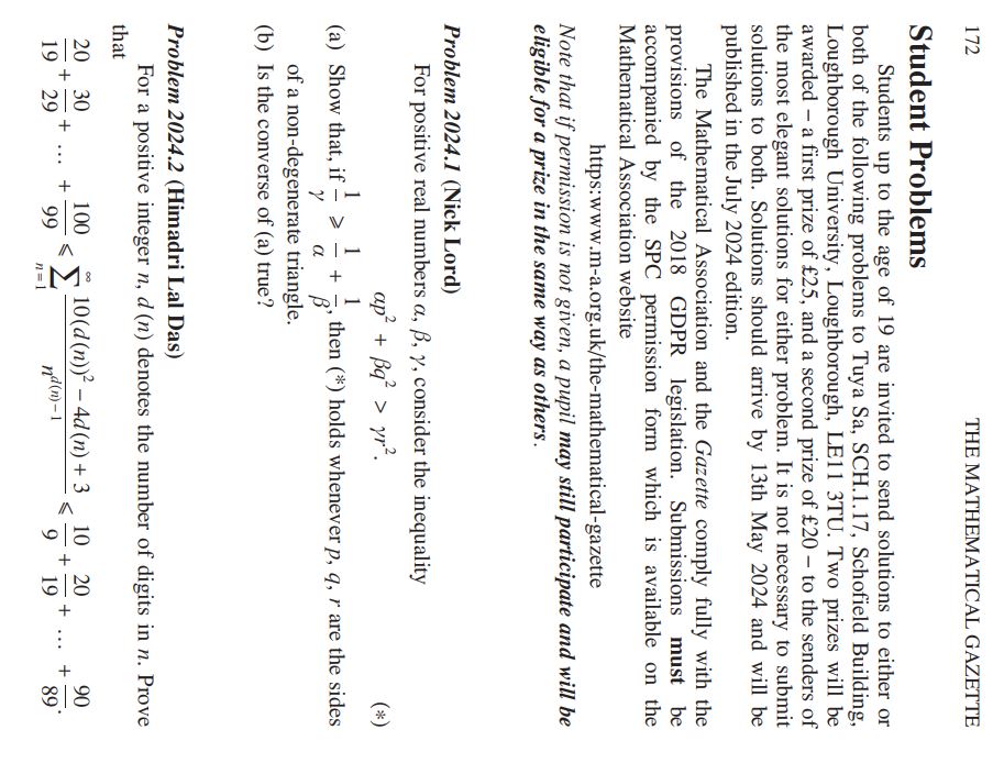 Mathematical Association - The Mathematical Gazette